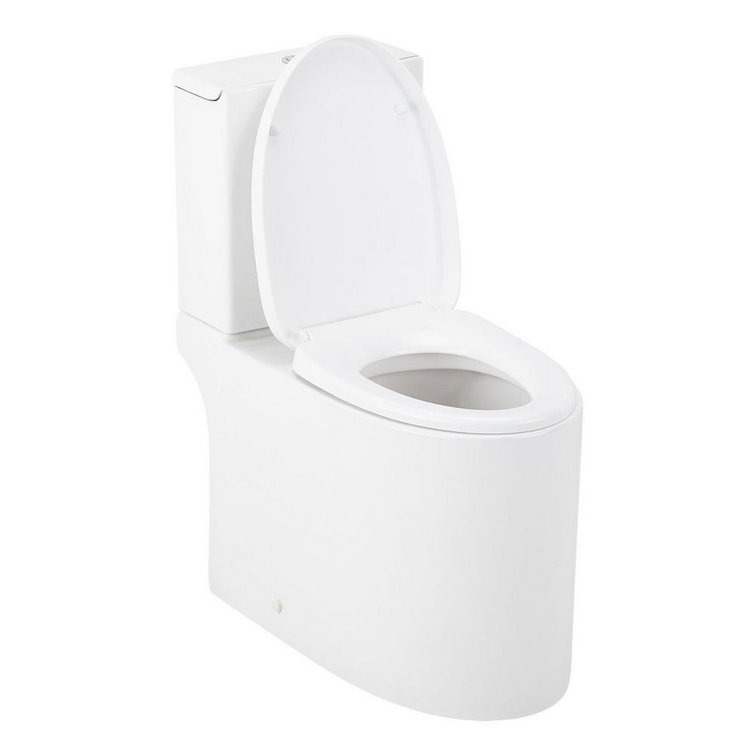 Signature Hardware Kerrick 1.1 / 1.6 GPF Dual Flush Two Piece Elongated Toilet | Wayfair